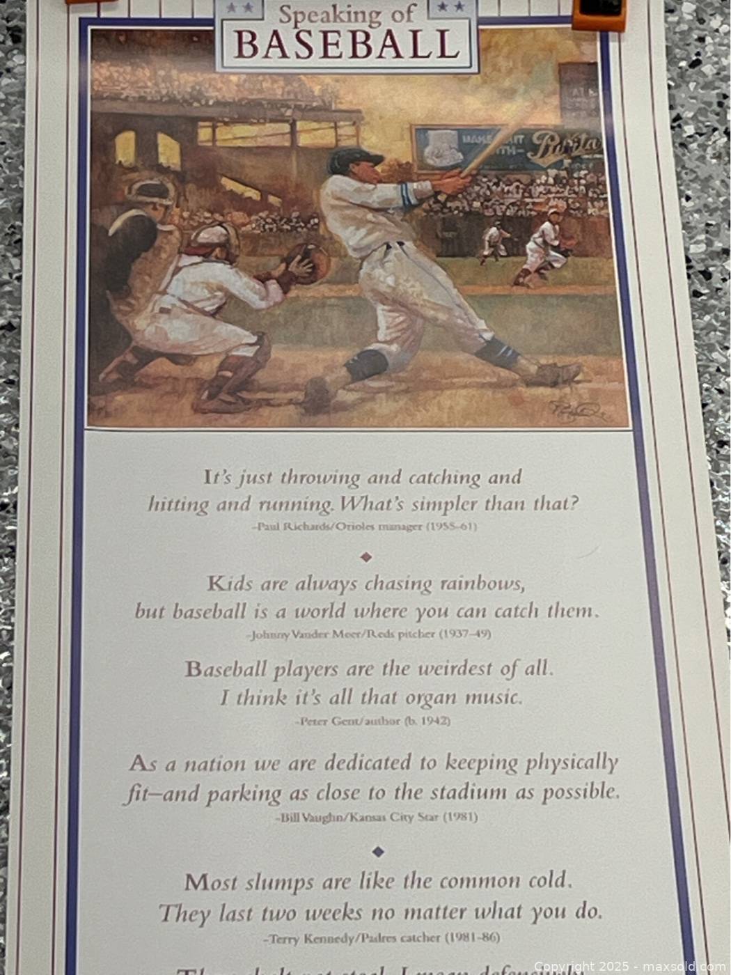 Babe Ruth Portrait and Baseball Quotes Posters | Maxsold