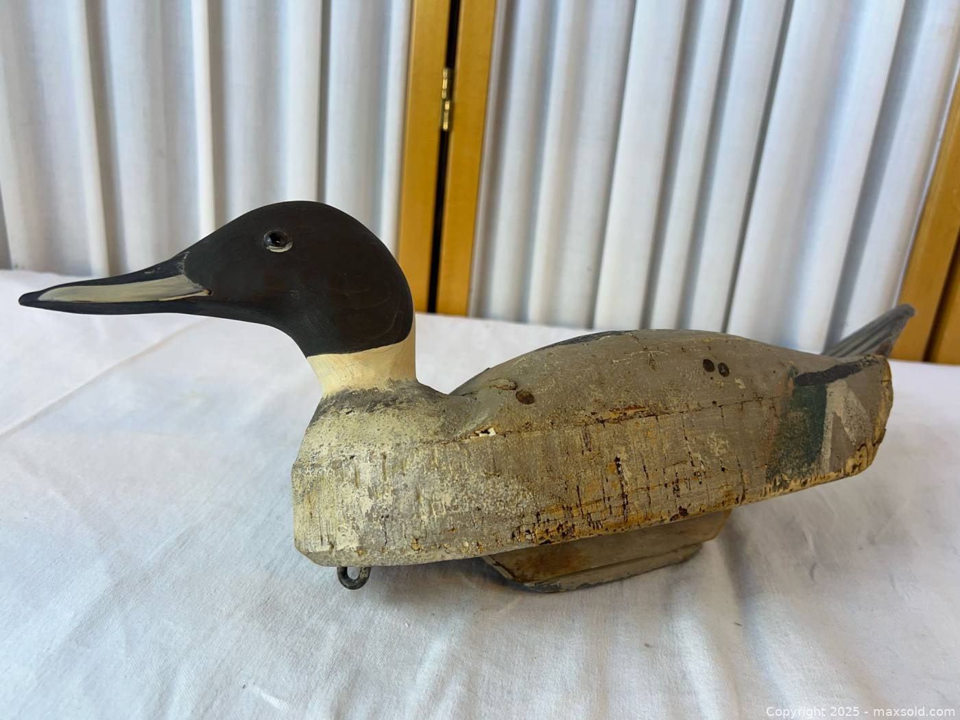 Vintage Northern Pintail drake wood duck decoy | Maxsold