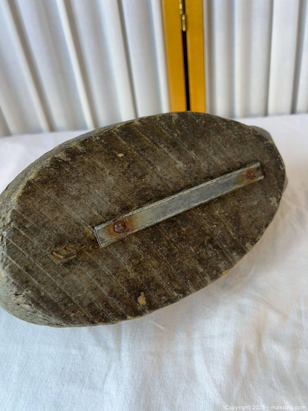 Vintage wooden duck decoy with lead keel | Maxsold