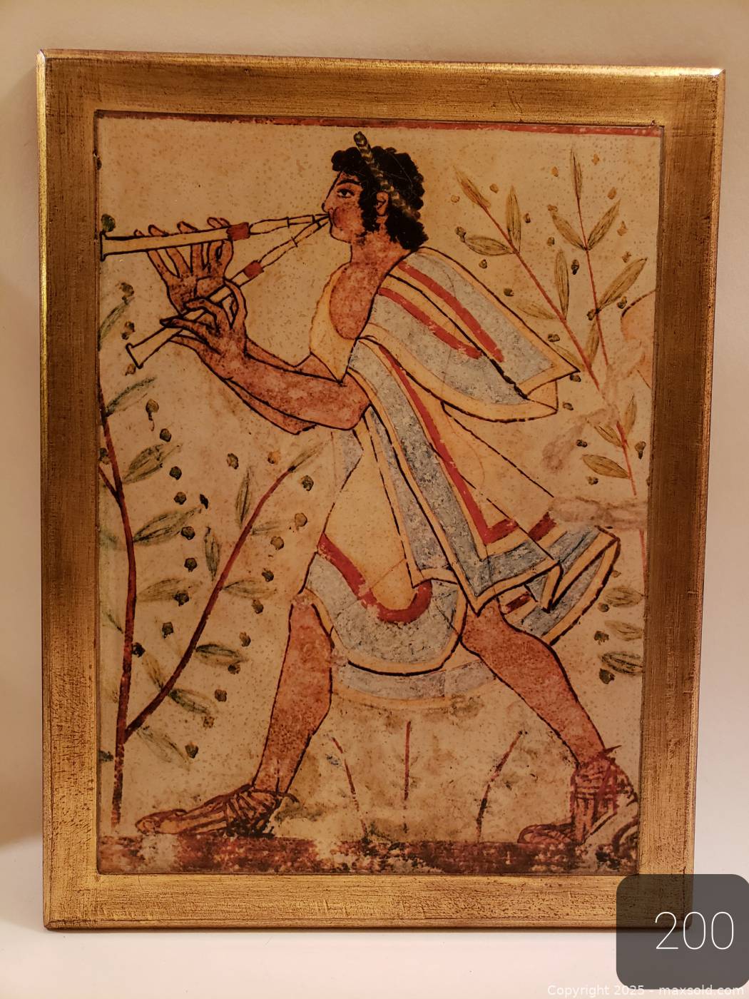 Fratelli Alinari Etruscan Fresco Print on Wood | Maxsold