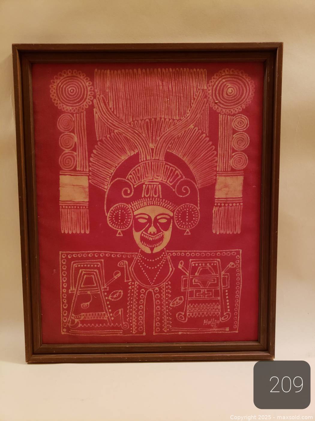 Original batik artwork signed Holley | Maxsold