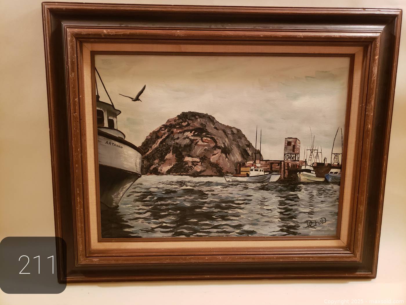 Original Oil Painting Signed D. Chad Framed | Maxsold