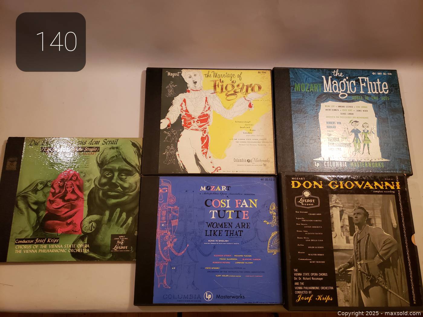 Mozart opera vinyl box sets | Maxsold