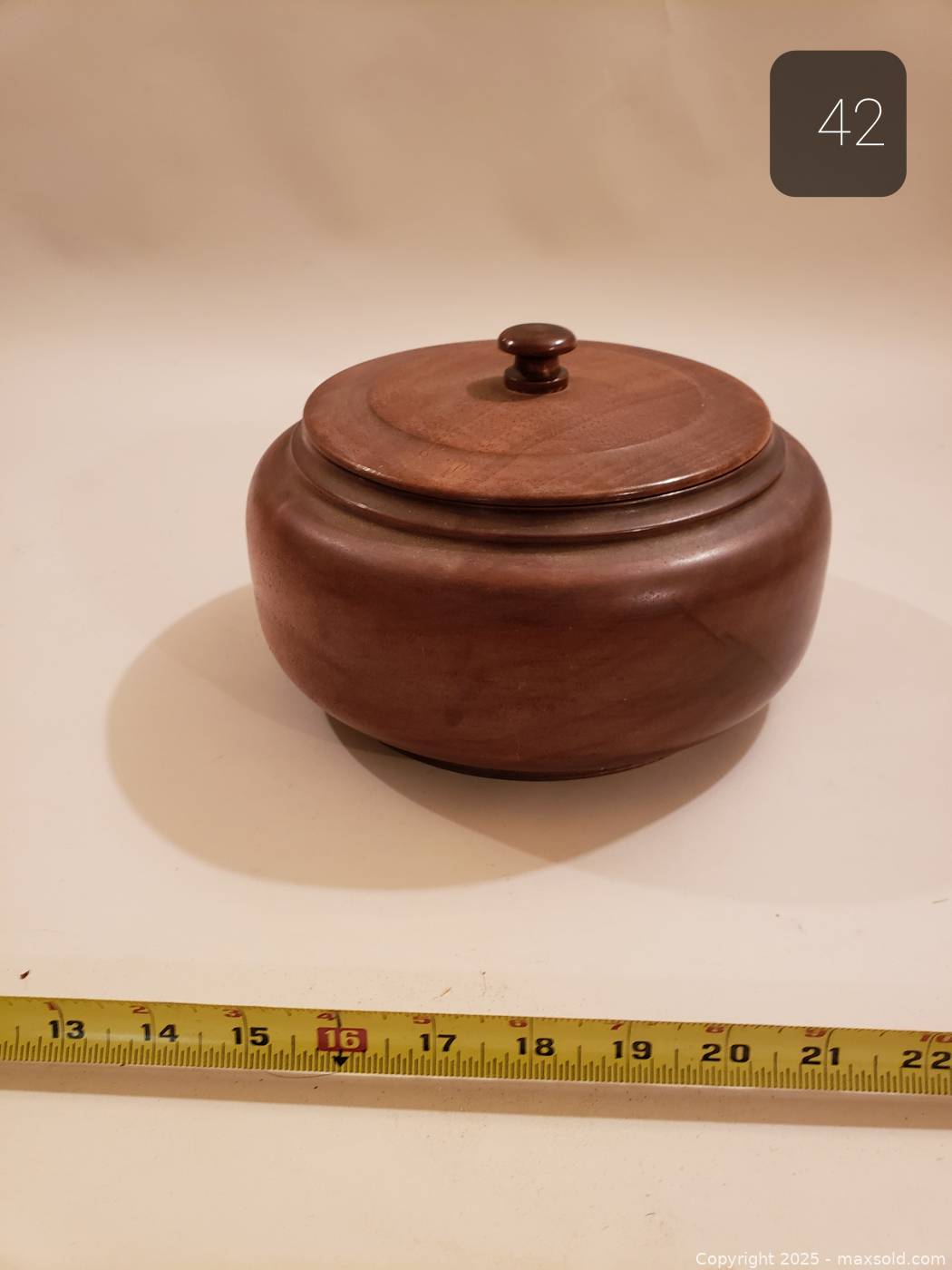 Wooden lidded container | Maxsold