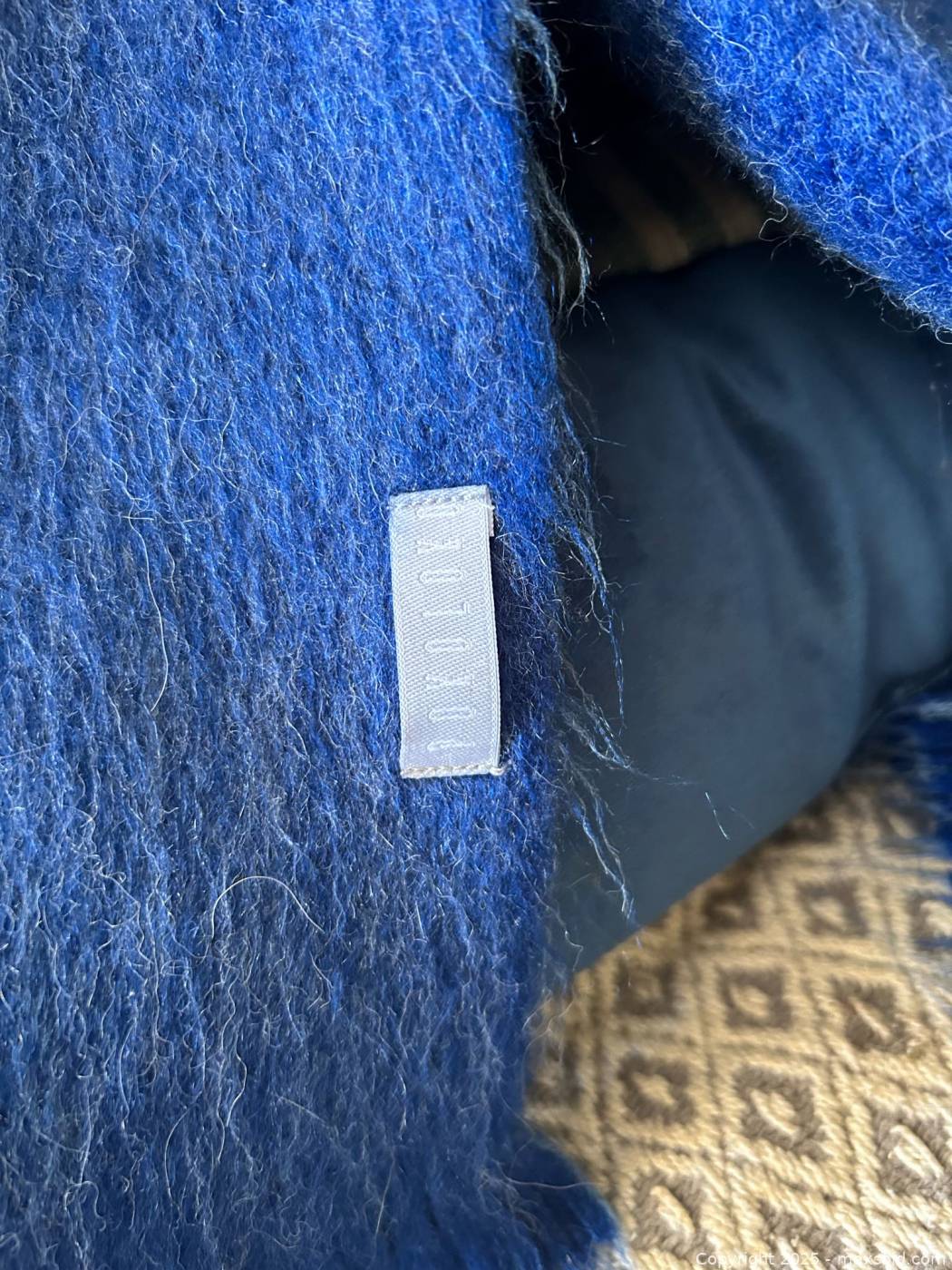 Pokoloko Alpaca/Wool Ruana Wrap Two-Tone Blue | Maxsold