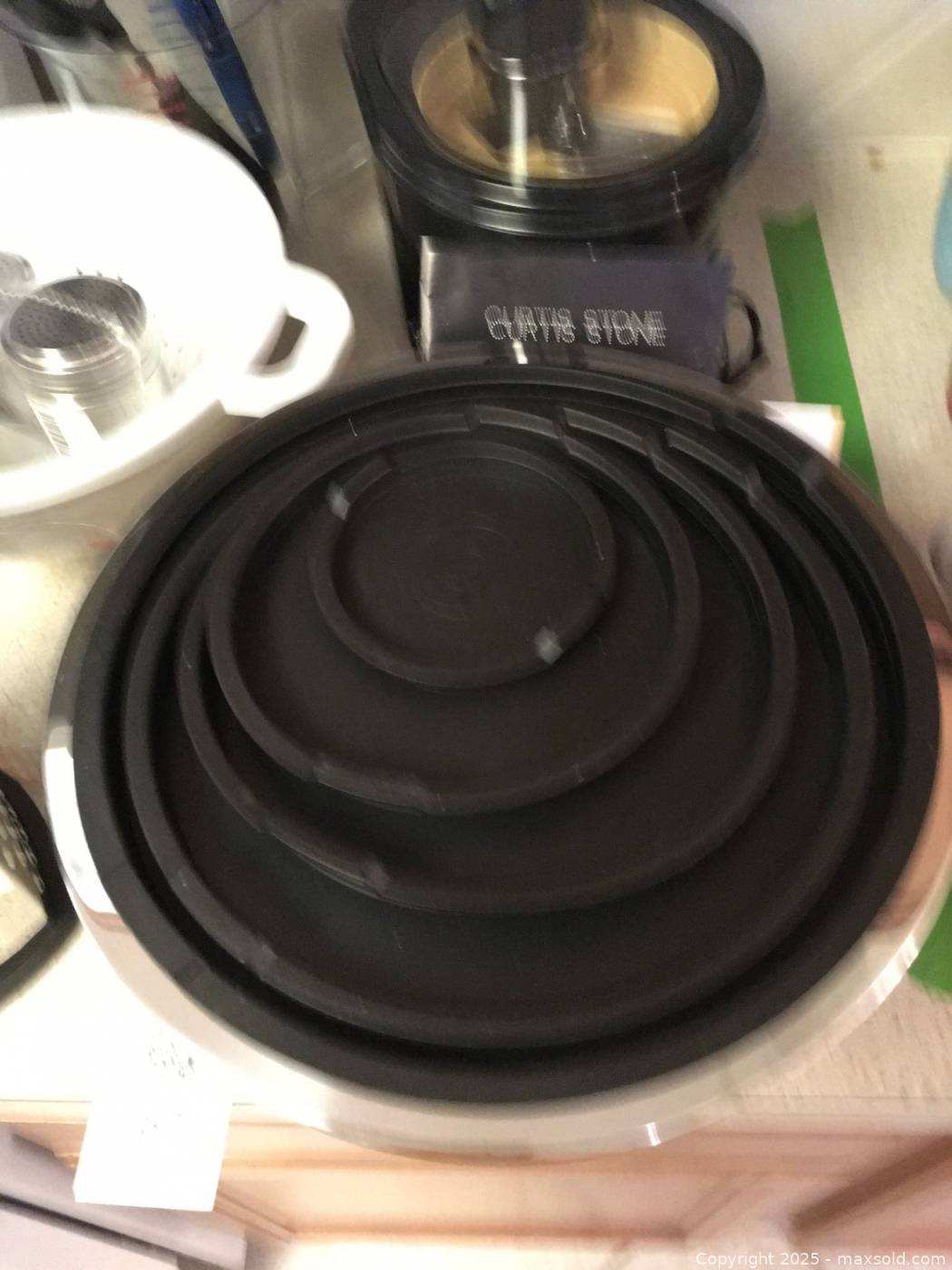 Wolfgang Puck mixing bowls, Curtis Stone electric mandoline and ...