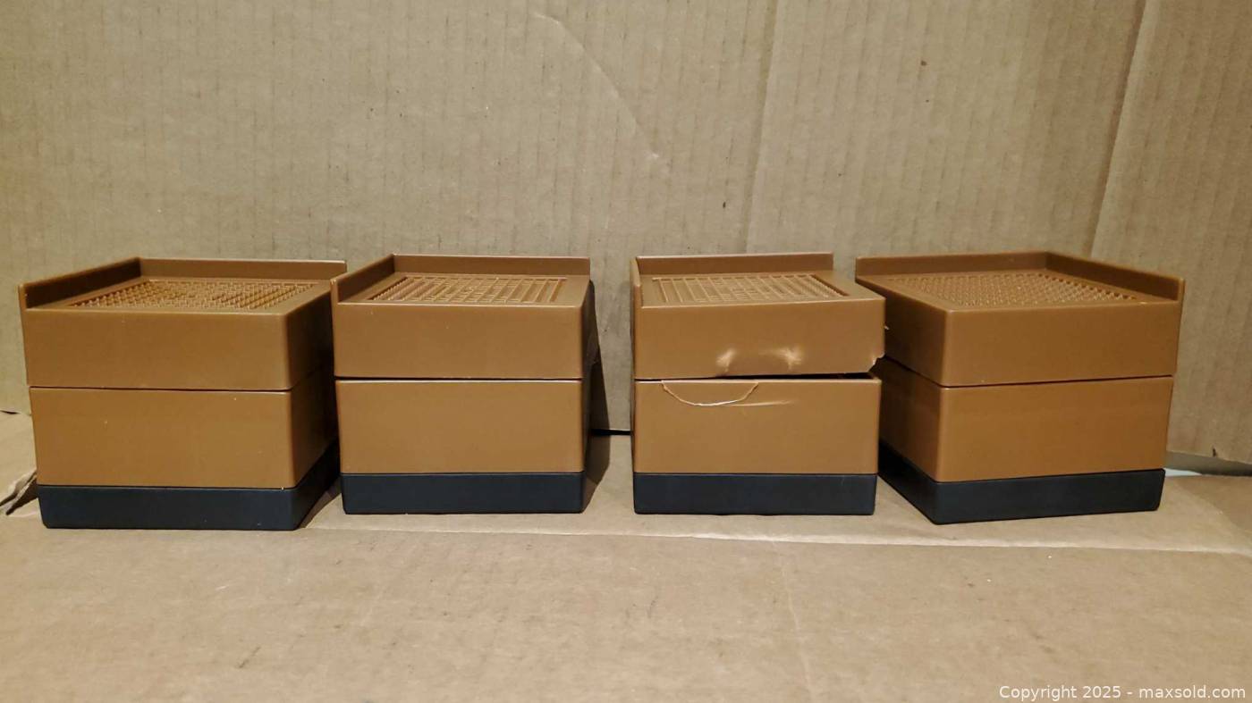 Adjustable square furniture/bed risers set of 4 | Maxsold