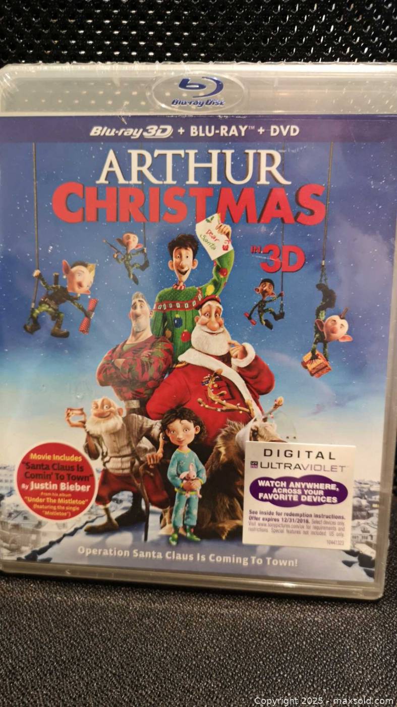 Arthur Christmas 3-Disc 3D Combo Pack | Maxsold