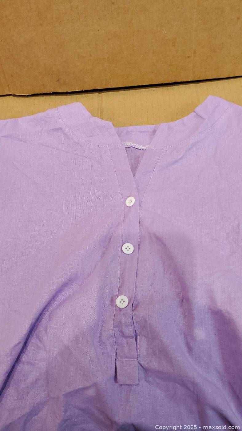 Lavender light purple tunic top XXL | Maxsold