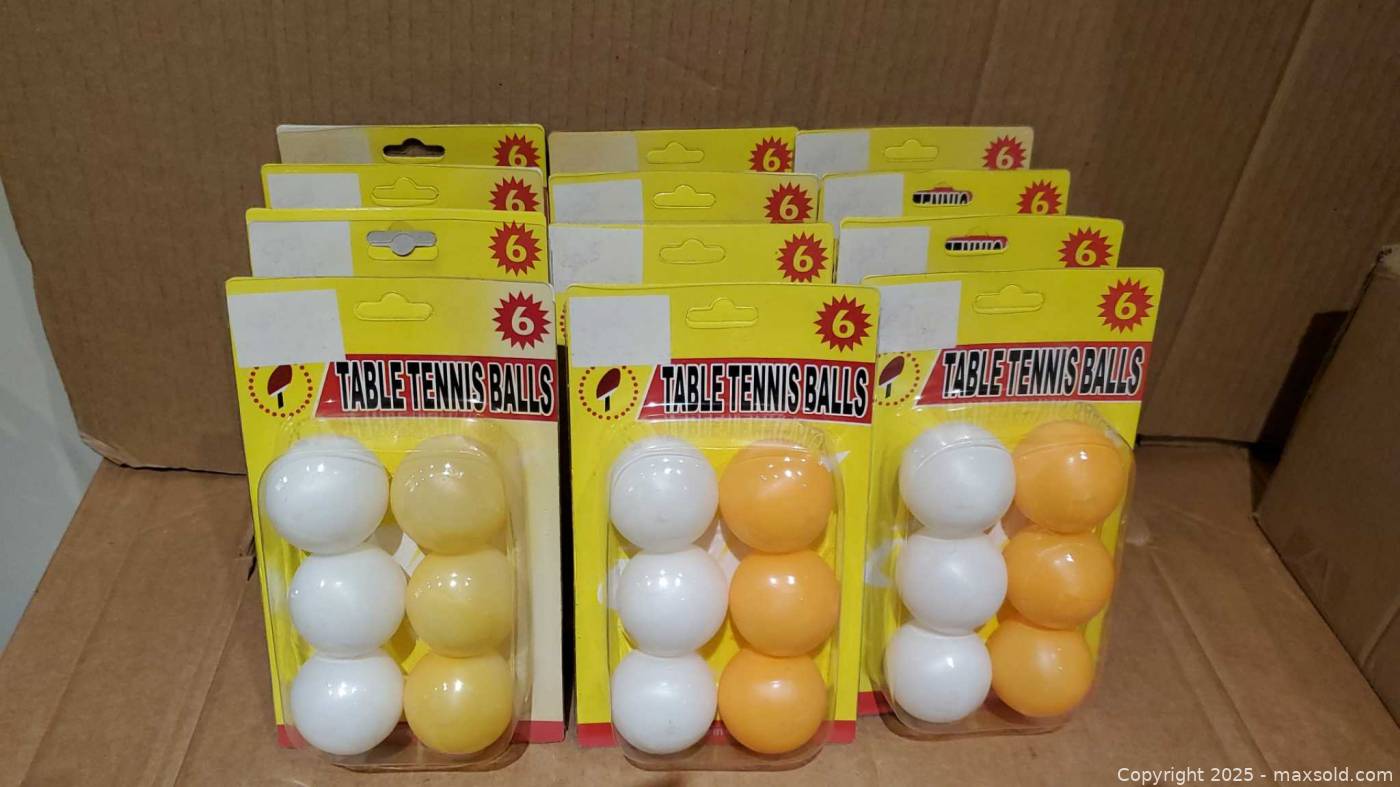 12 packs table tennis balls 6 each 72 total | Maxsold