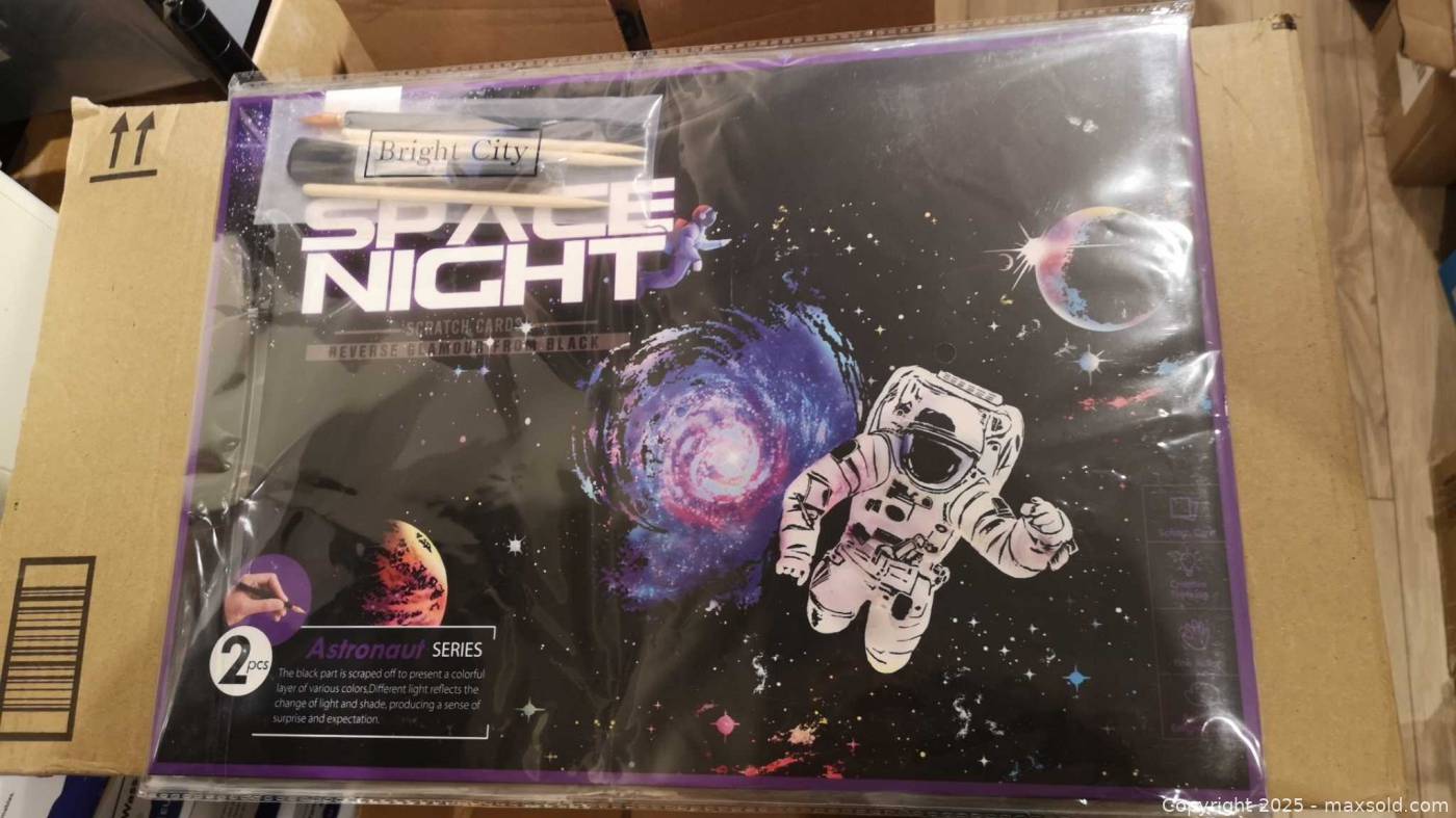 Space Night Astronaut Series Scratch Art Kit | Maxsold