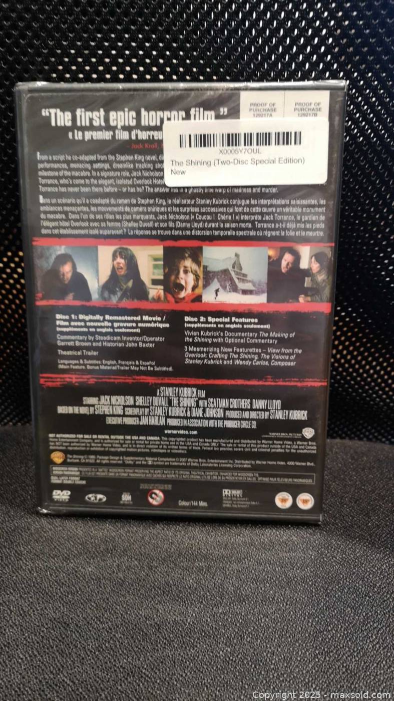 The Shining Two-Disc Special Edition DVD | Maxsold