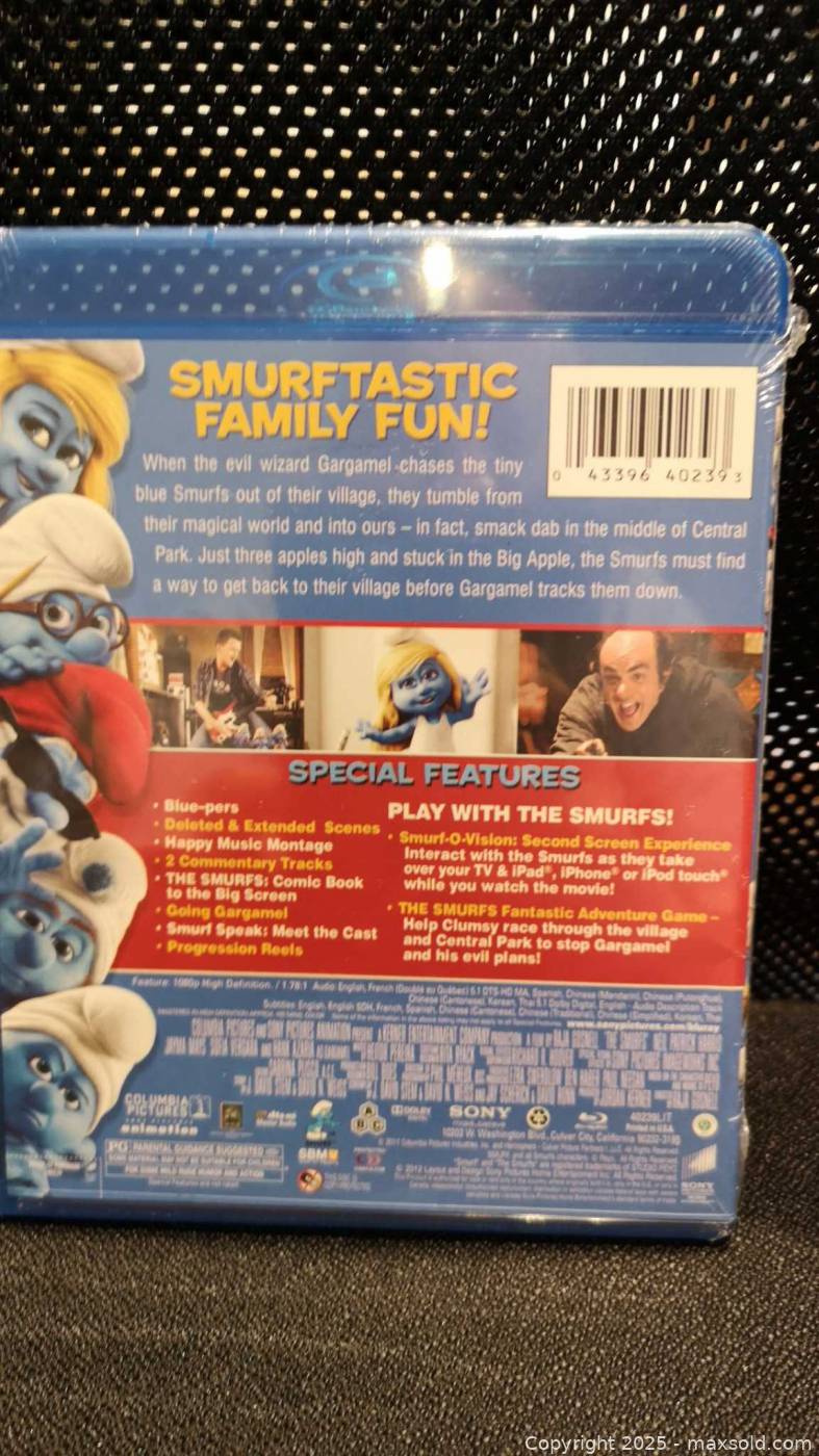 The Smurfs Blu-ray Disc, factory sealed | Maxsold