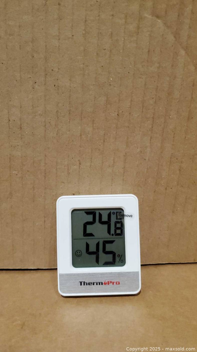 ThermoPro TP-49-W digital indoor thermometer & hygrometer | Maxsold