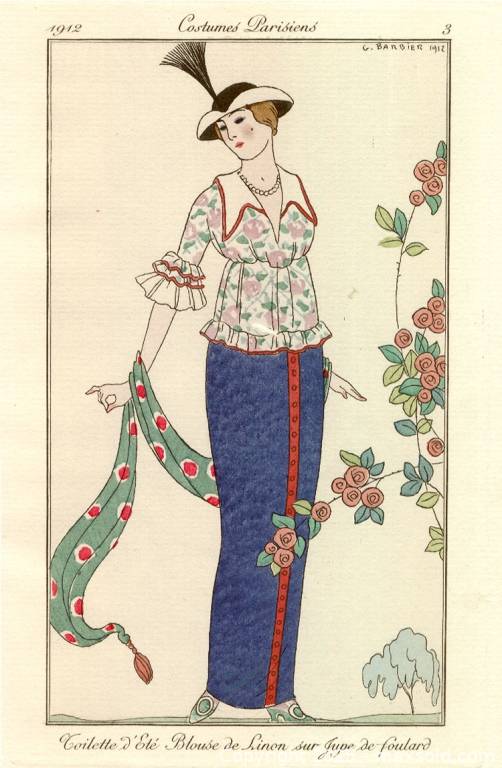 George Barbier original pochoir prints 1912-13 | Maxsold