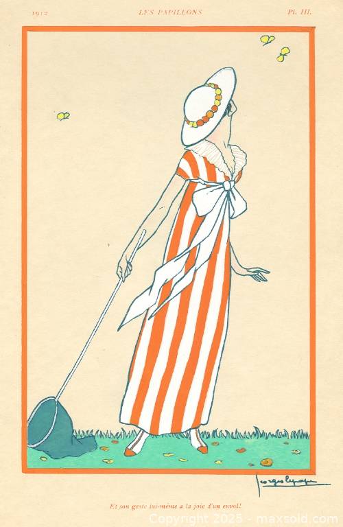 Robert Bonfils & Georges Lepape Pochoir Prints | Maxsold