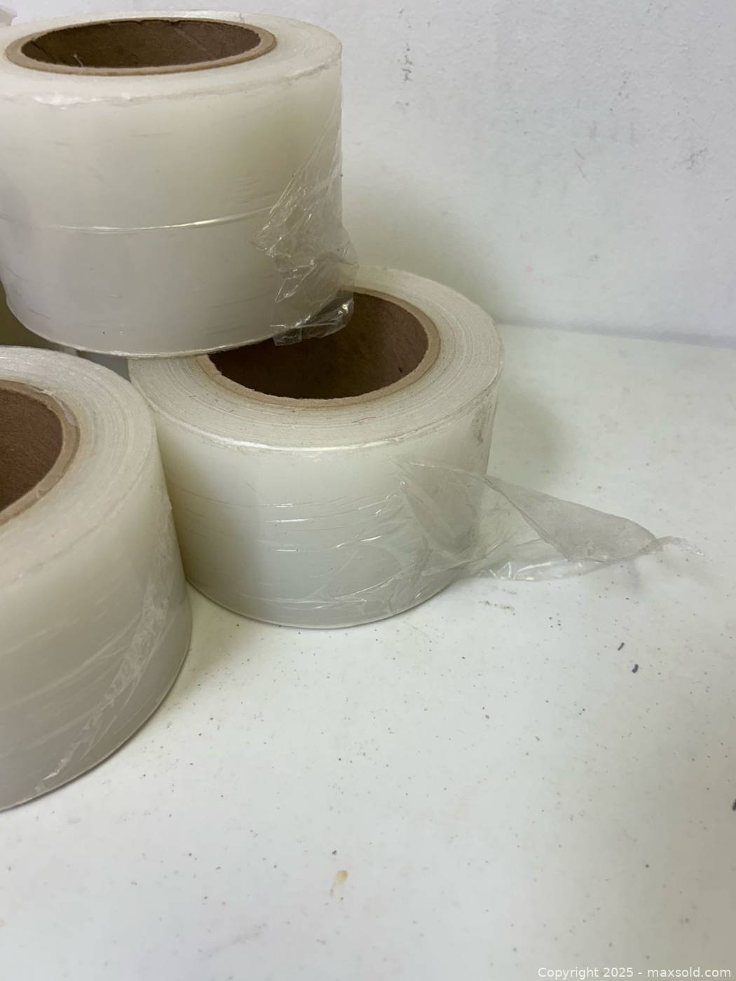 Seven clear shrink-wrap rolls | Maxsold