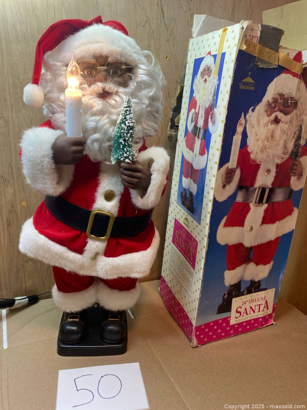 24" animated Santa Claus figure | Maxsold