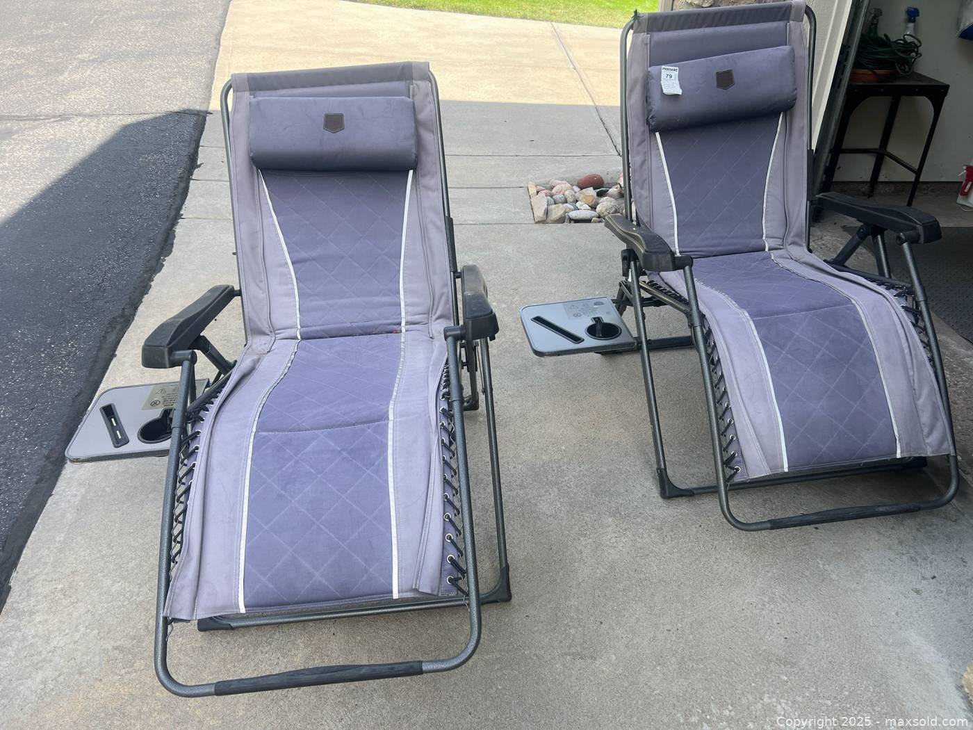 Pair Timber Ridge zero-gravity lounge chairs | Maxsold