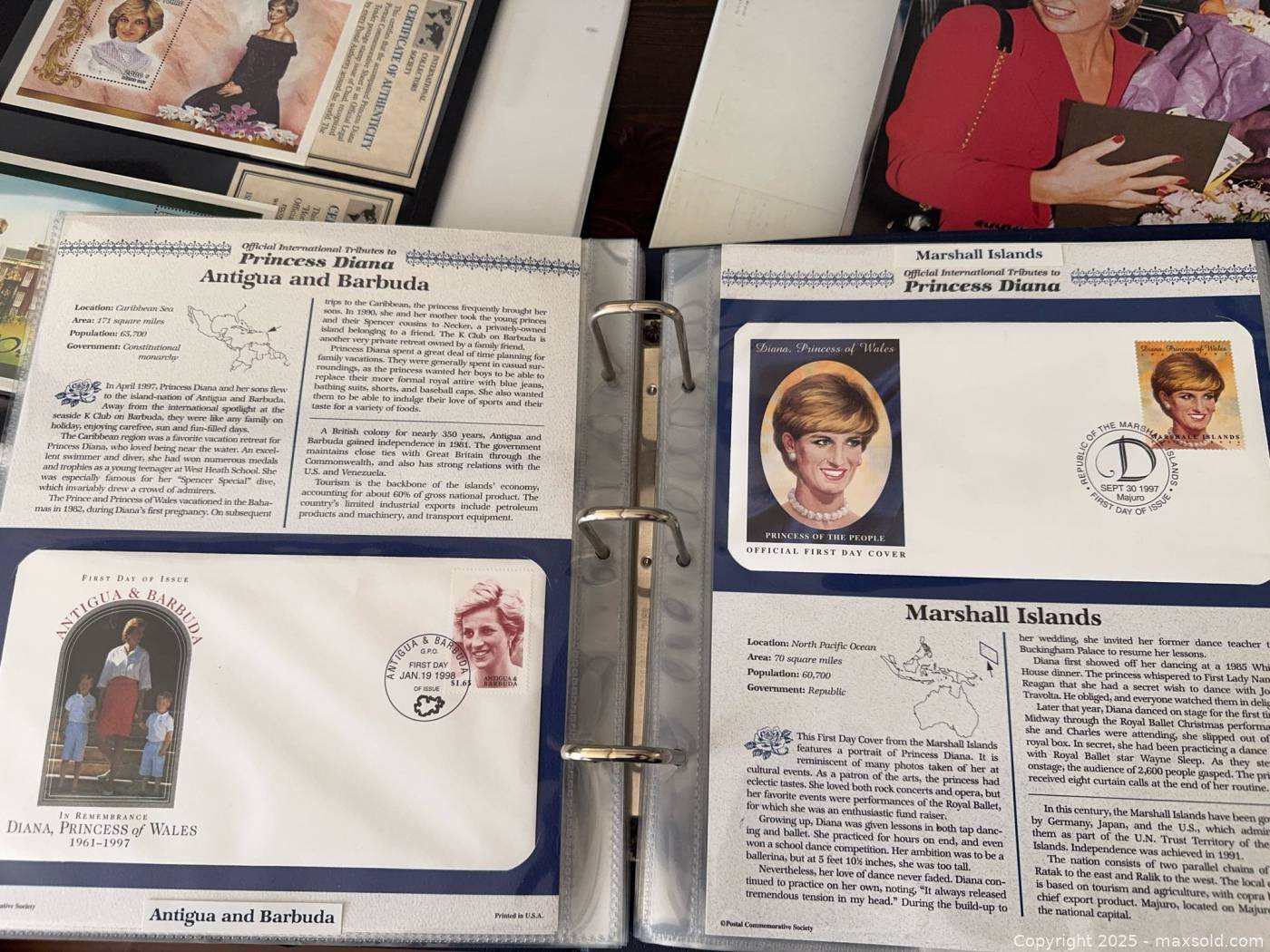 Postal Commemorative Society Princess Diana stamp collection | Maxsold