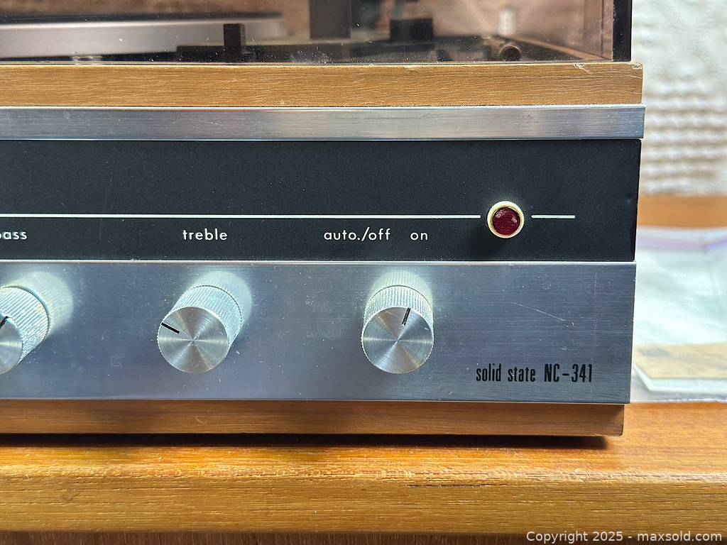Noresco solid state NC-341 stereo with built-in Dual 1210 turntable and ...