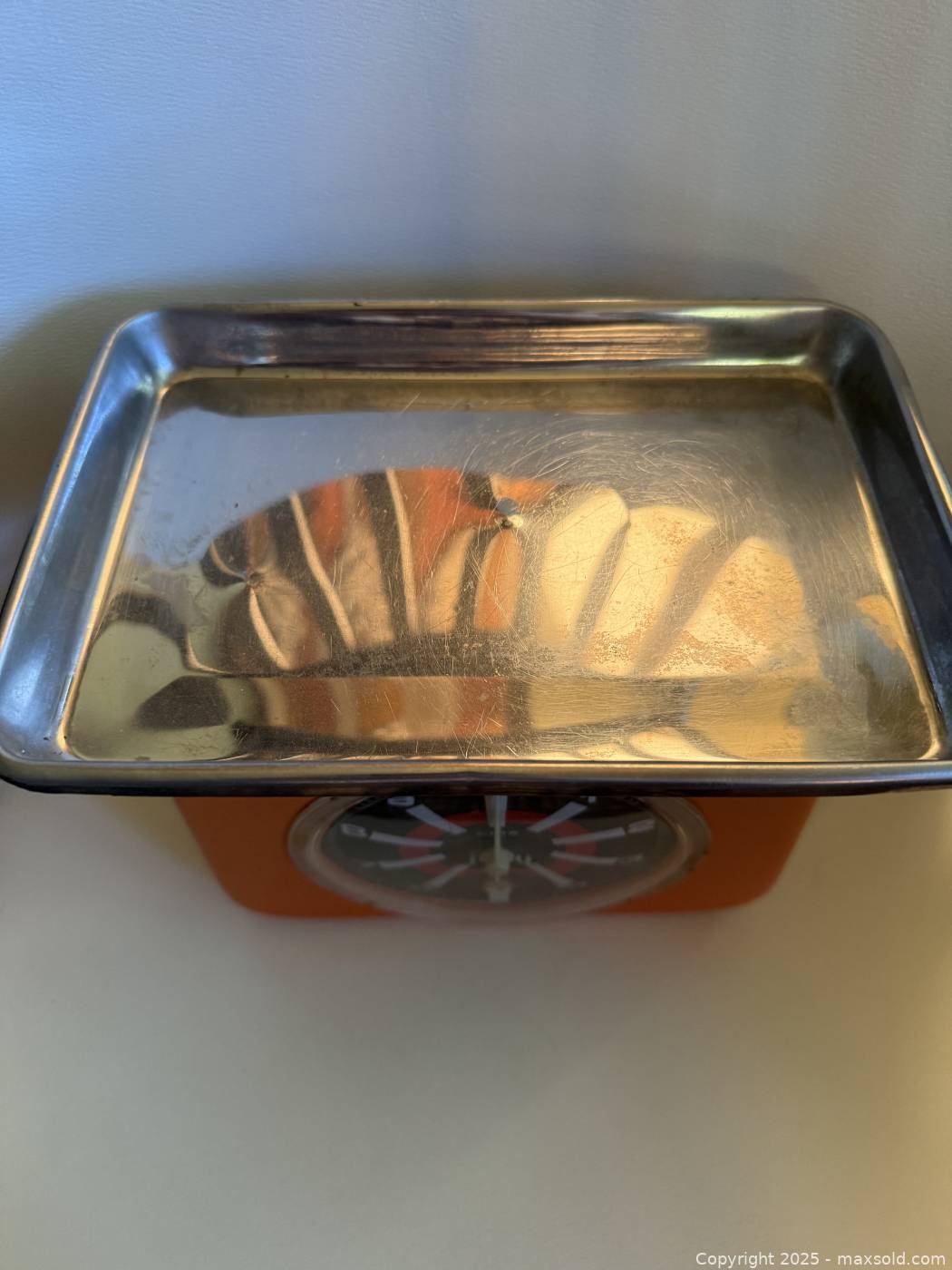 Vintage Ciba Jolly Orange Kitchen Scale | Maxsold