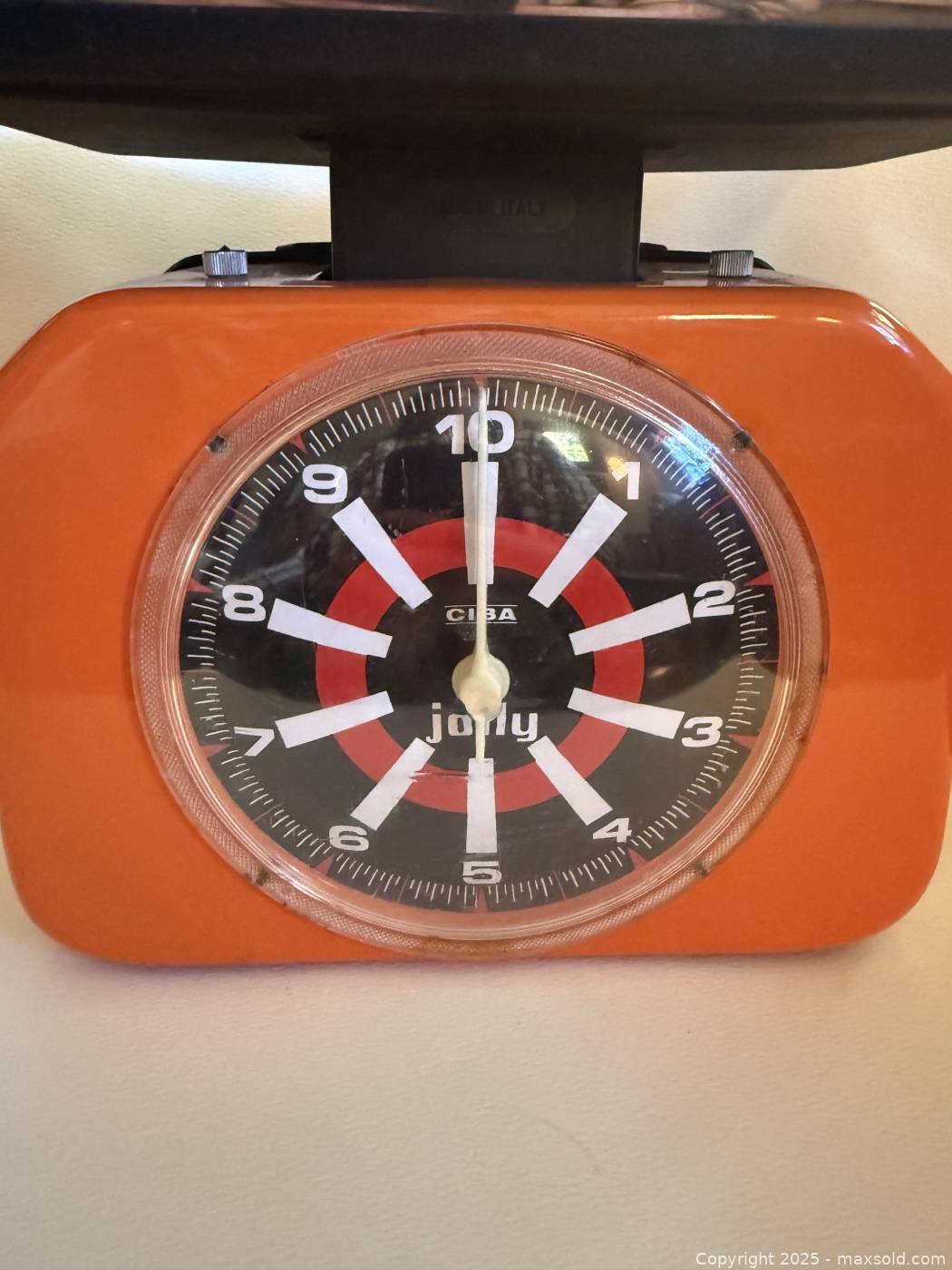 Vintage Ciba Jolly Orange Kitchen Scale | Maxsold
