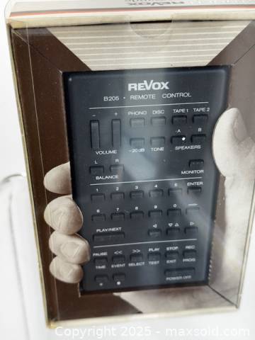 ReVox B205 Remote Control NOS | Maxsold