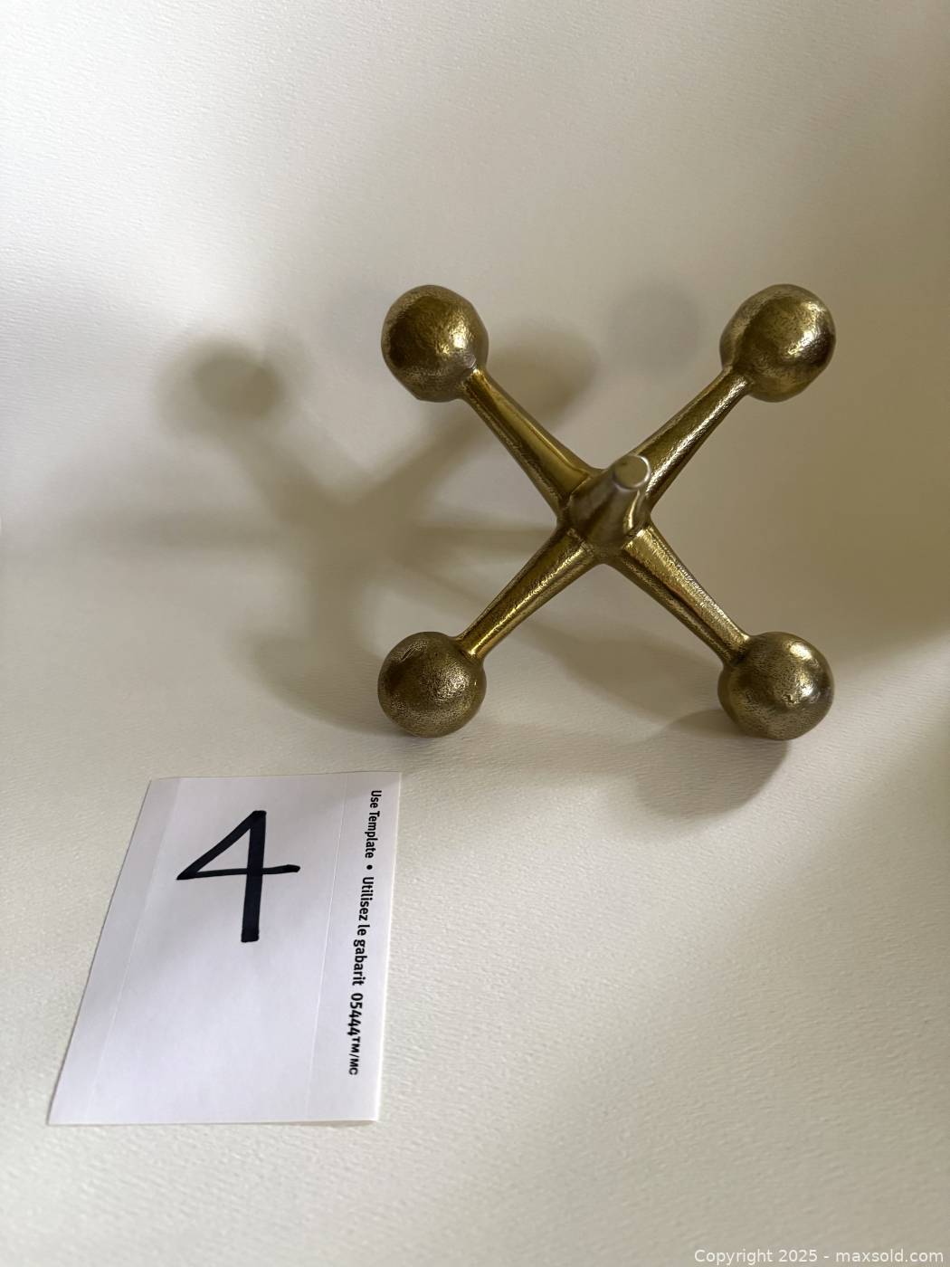 Vintage Brass Oversized Decorative Jack | Maxsold
