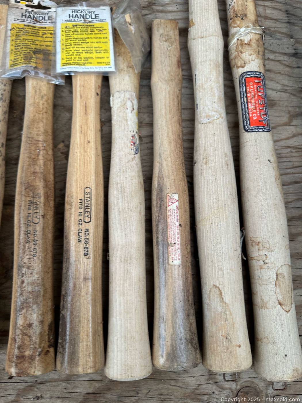 10 USA-made hickory hammer handles | Maxsold