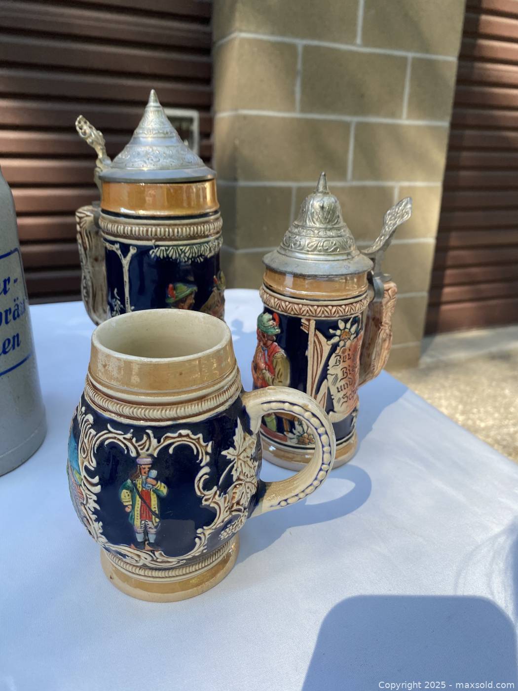 Ceramic German Beer Steins, Mug, Cup & Ship Model | Maxsold