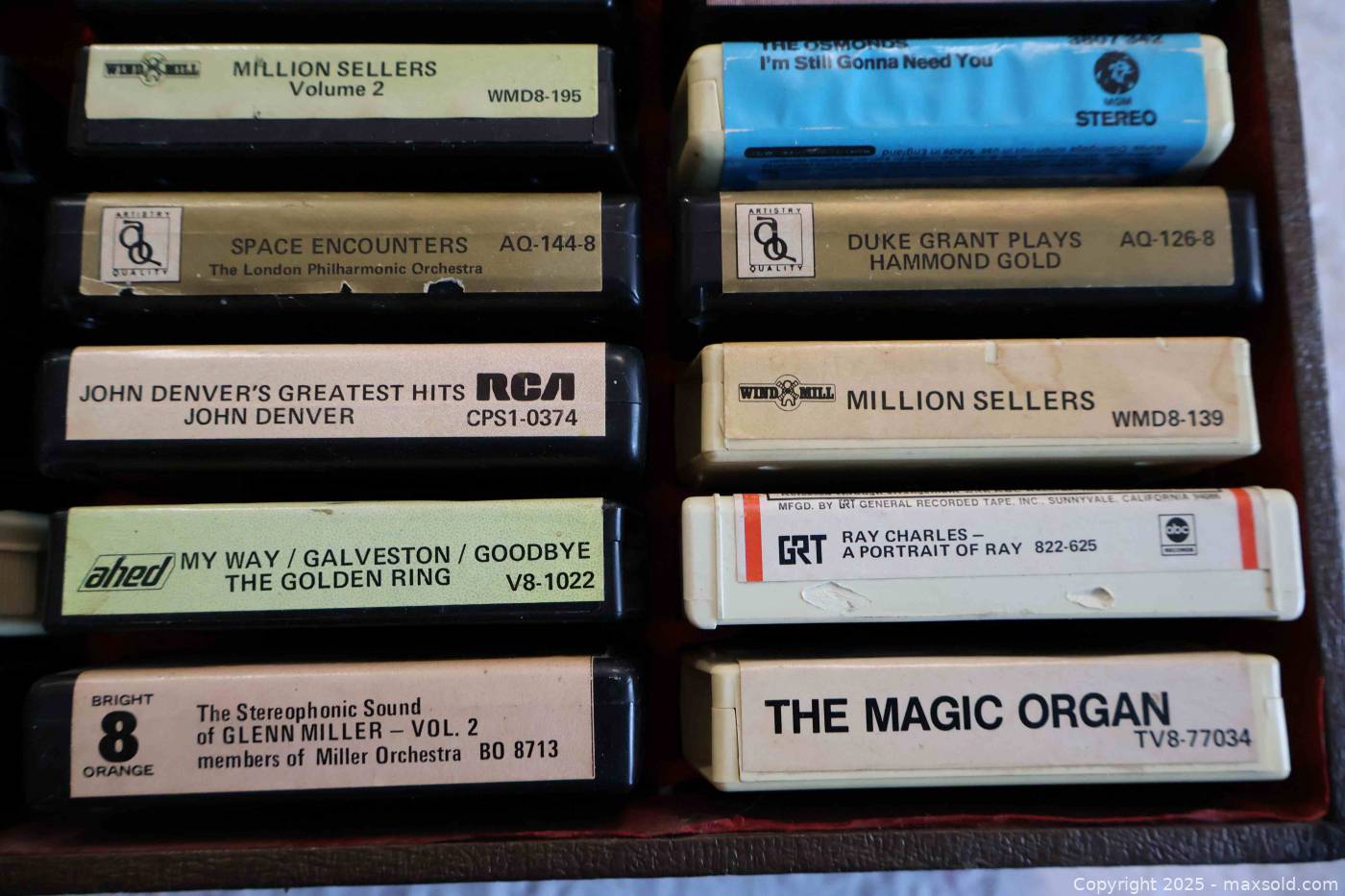 23 Vintage 8-Track Music Tapes | Maxsold