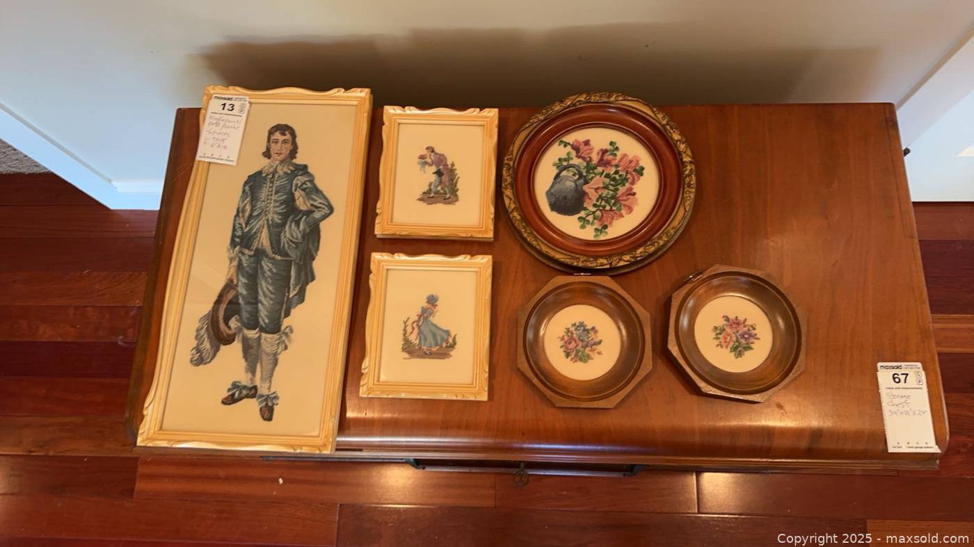 Framed Needlepoint And Petit Point Artworks | Maxsold
