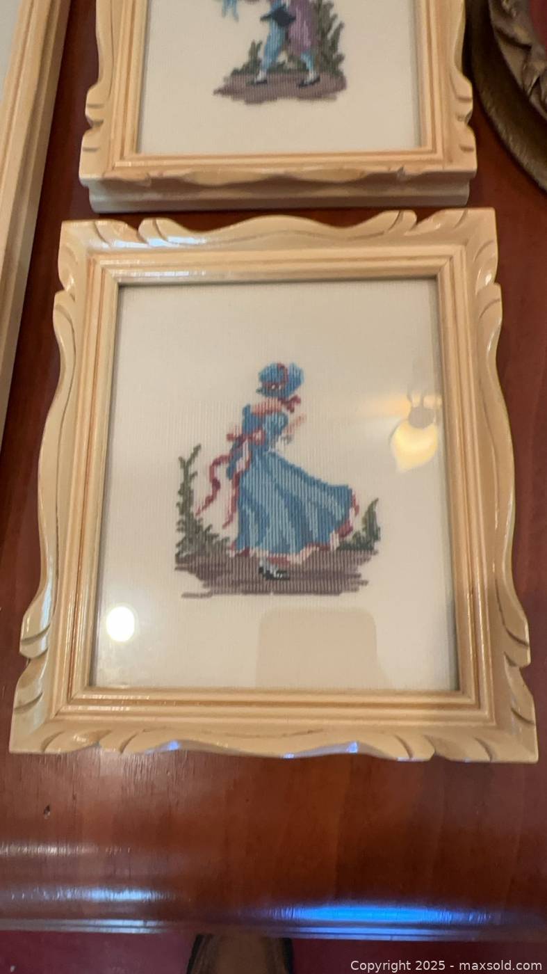 Framed Needlepoint And Petit Point Artworks | Maxsold
