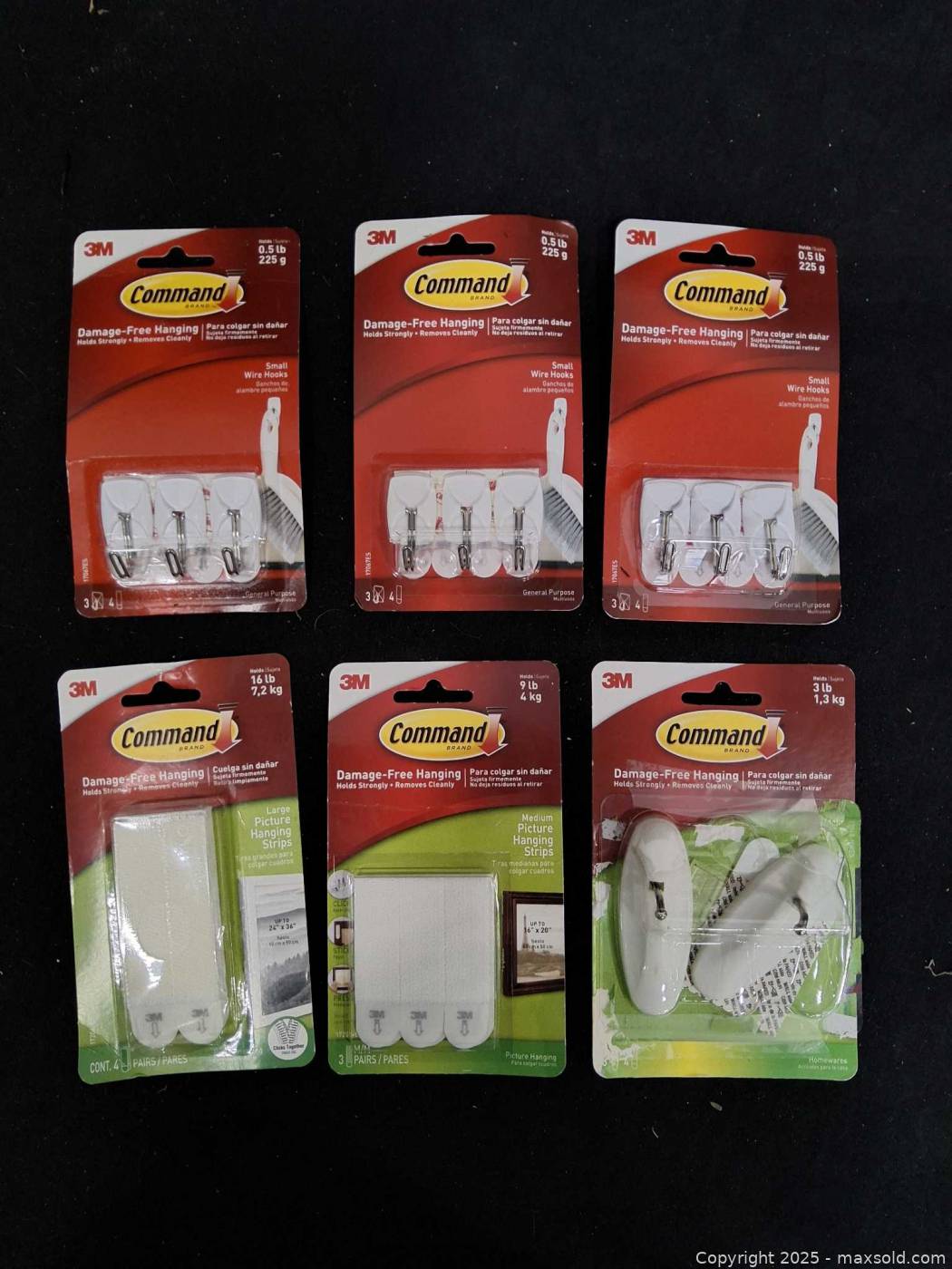 3M Command hooks, strips and rug grippers | Maxsold