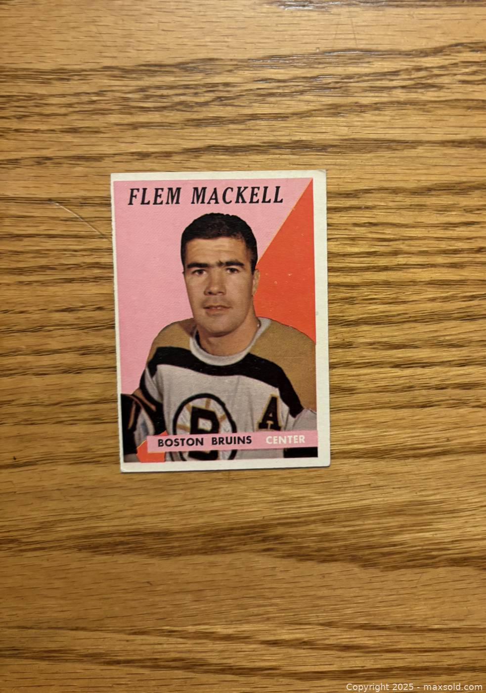 1958-59 Topps Flem Mackell hockey card #29 | Maxsold