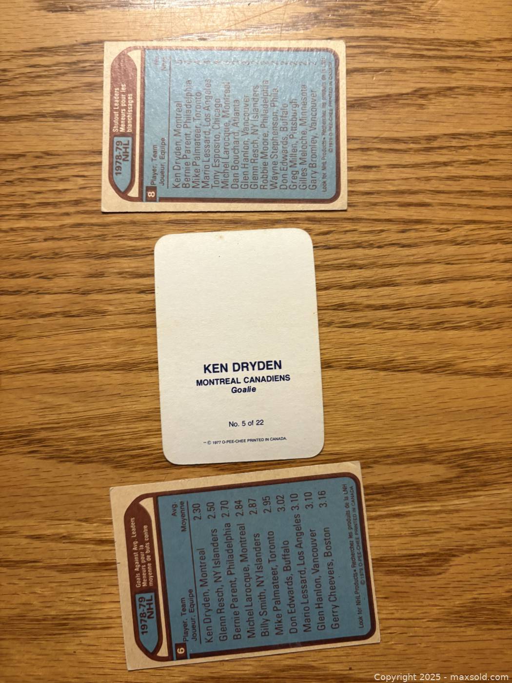 Ken Dryden hockey trading cards, 3 | Maxsold