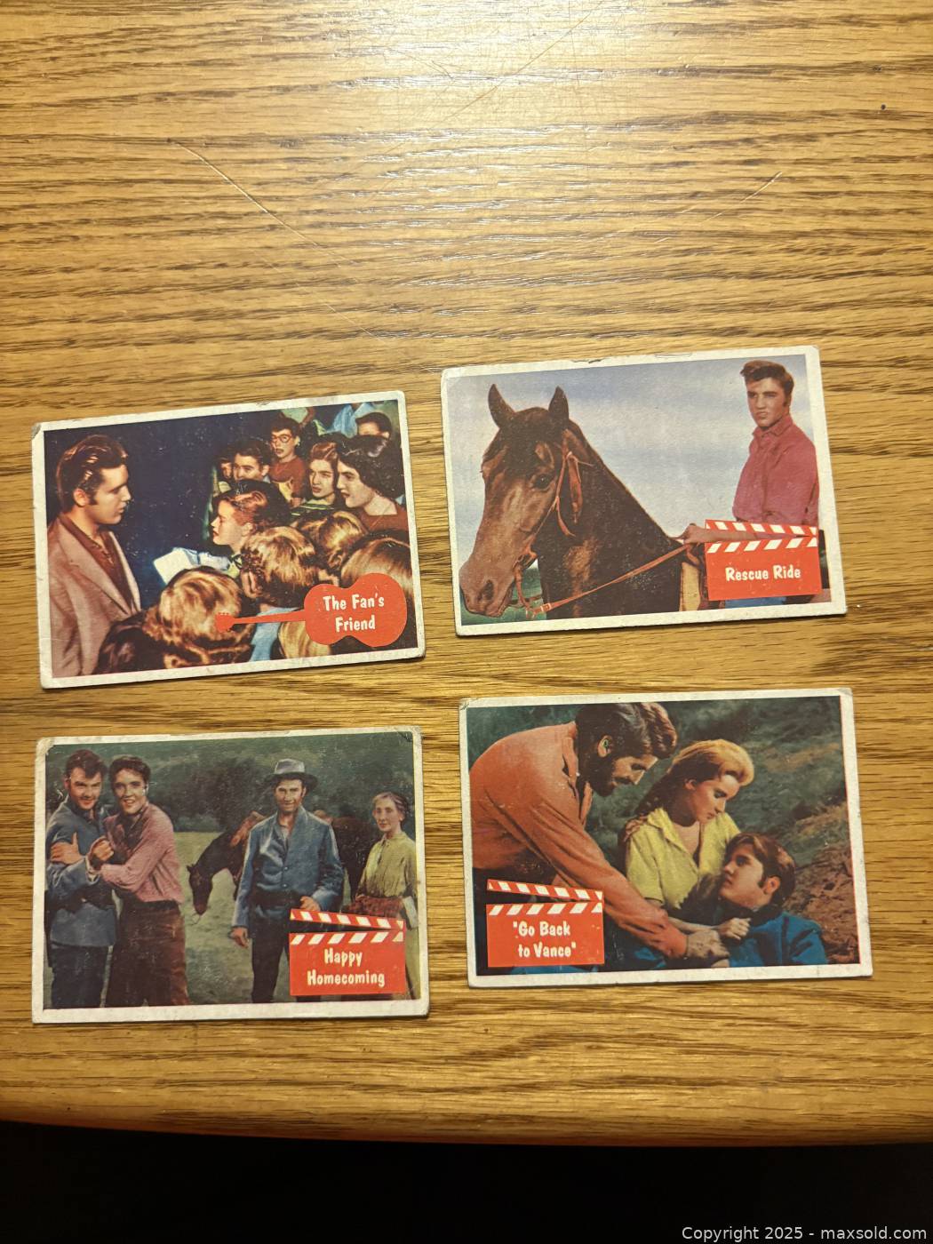 1956 Elvis Presley trading cards (4) | Maxsold