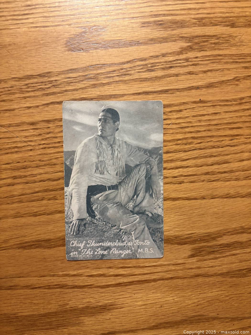 Tonto Lone Ranger vintage exhibit card | Maxsold