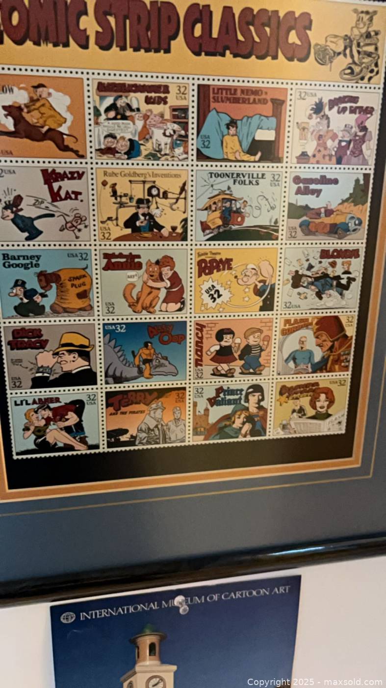 Comic Strip Classics framed print, museum license plate sign and poster ...