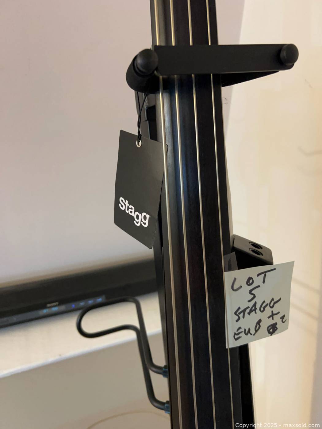 Stagg 3/4 Electric Upright Bass, Stand, Gig Bag | Maxsold