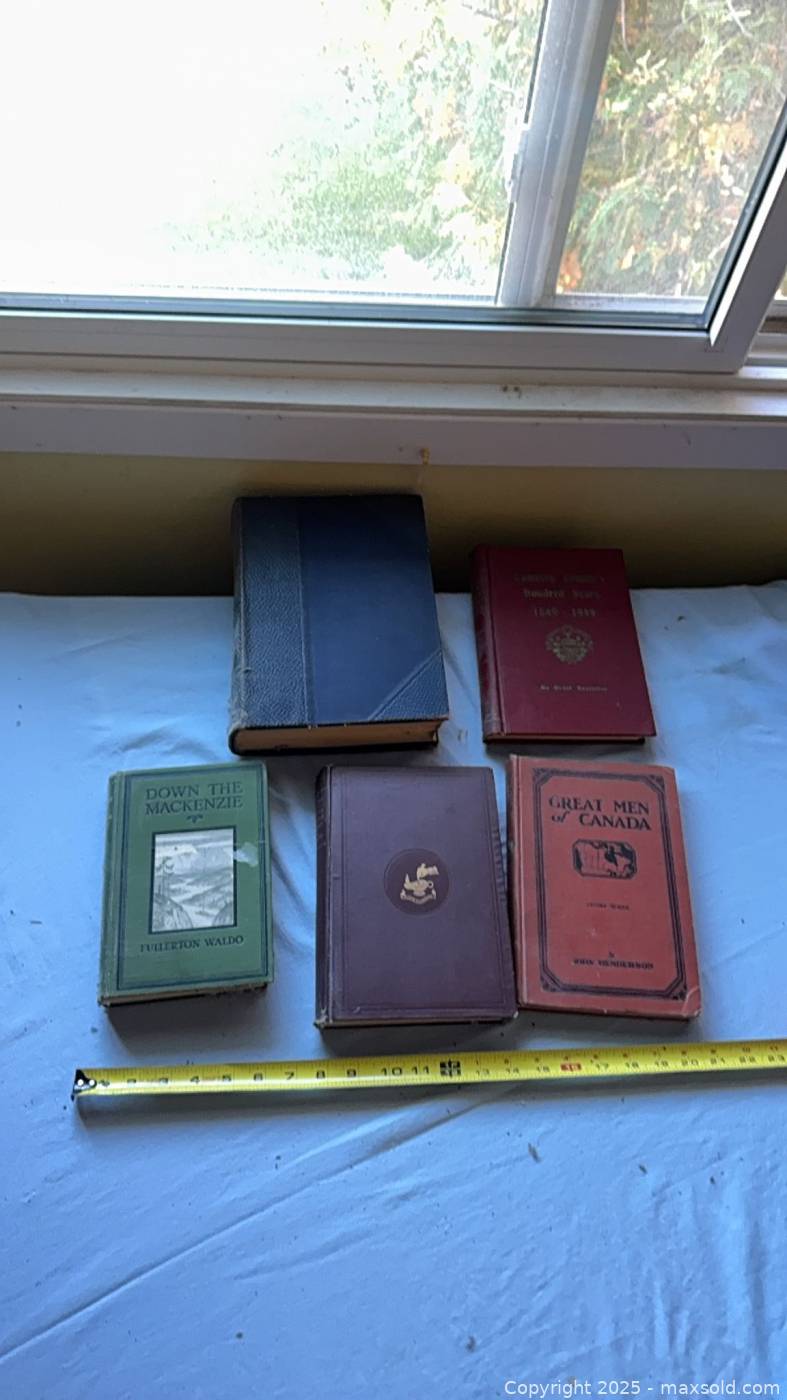 Five antique Canadian history books | Maxsold