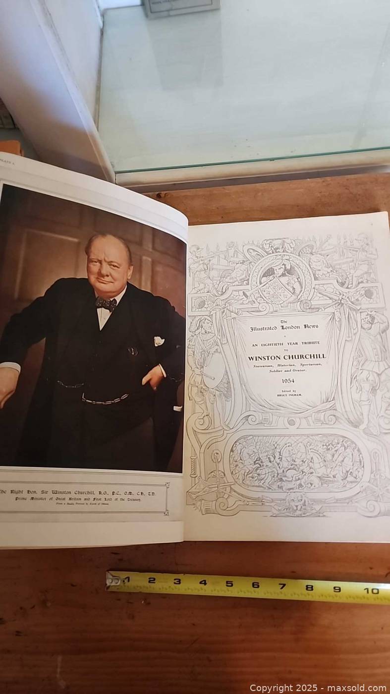 1954 Winston Churchill The Greatest Figure of Our Time book | Maxsold