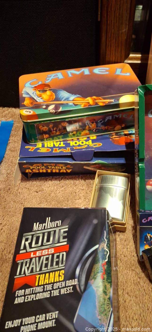 Marlboro Camel Newport promo items + Zippo | Maxsold