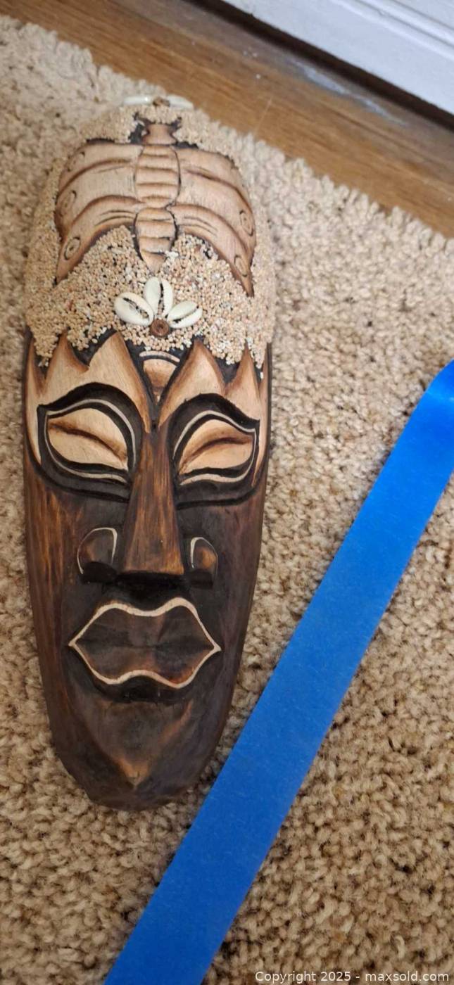 Handcrafted Wood Masks And Sculptures | Maxsold