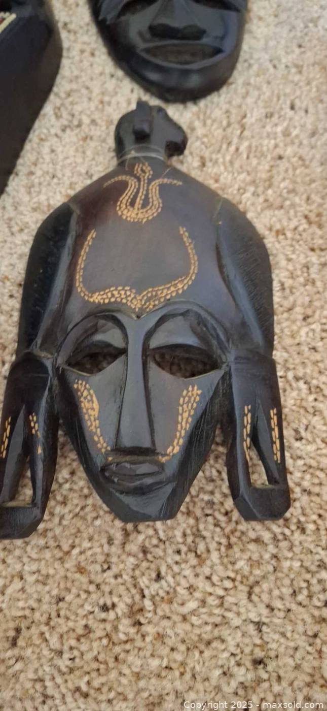 Handcrafted Wood Masks And Sculptures | Maxsold