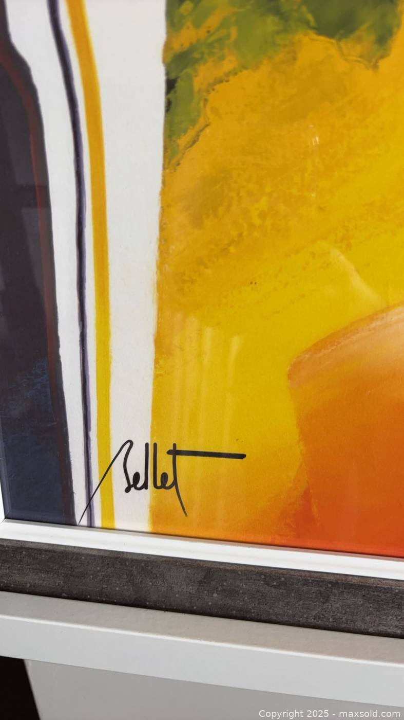 Emile Bellet 2015 Framed Print “A l’Ombre du Figuier” | Maxsold