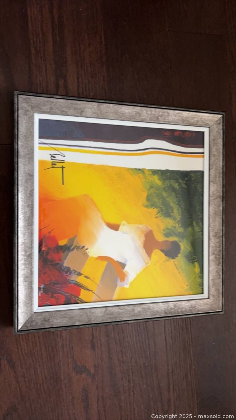 Emile Bellet 2015 Framed Print “A l’Ombre du Figuier” | Maxsold