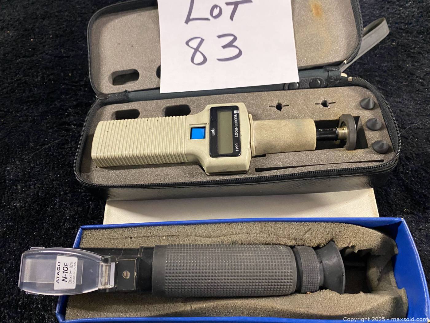 ATAGO N-10E Hand Refractometer & Veeder-Root Tachometer | Maxsold