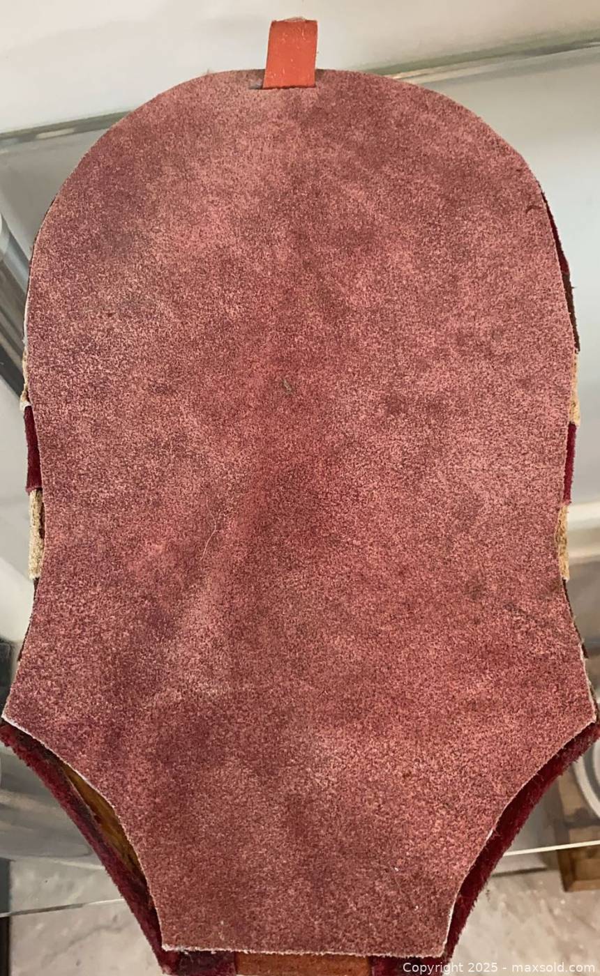Vintage Indigenous Suede Cowhide Mask 8x13" | Maxsold